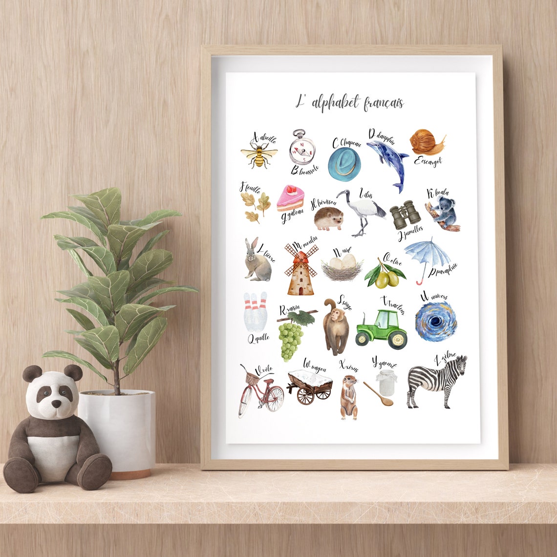 French Alphabet Poster Alphabet Français Educationalposter - Etsy