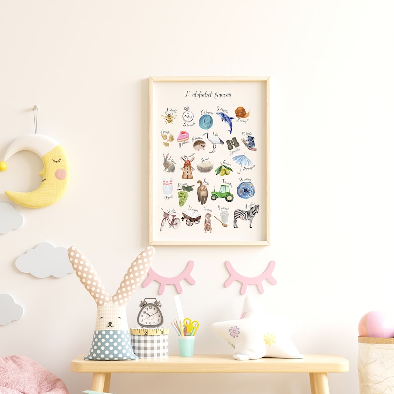 French Alphabet Poster, Alphabet Français, Educationalposter, Educative ...