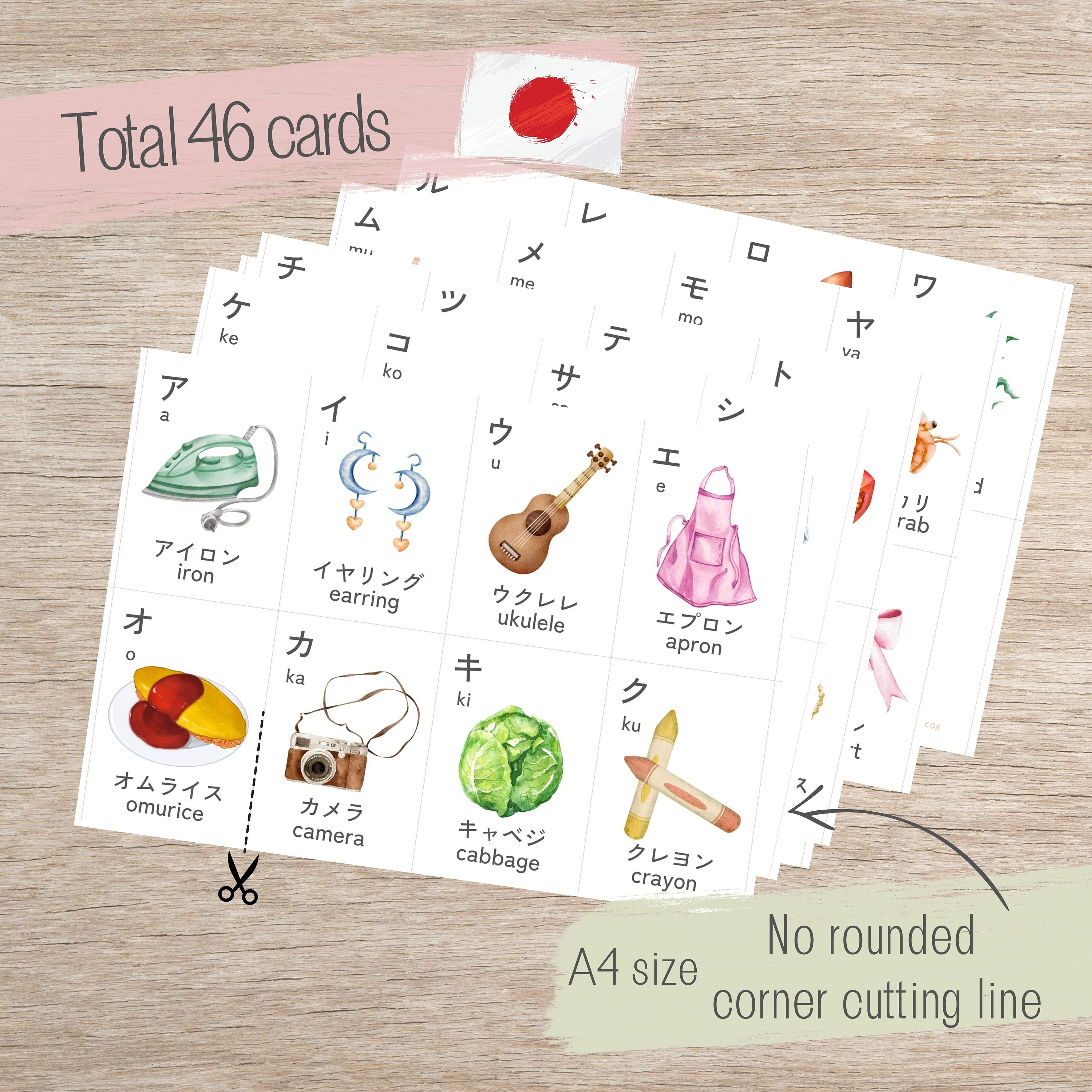 Katakana Flashcards ,japanese Flashcards, Printablejapanese ...