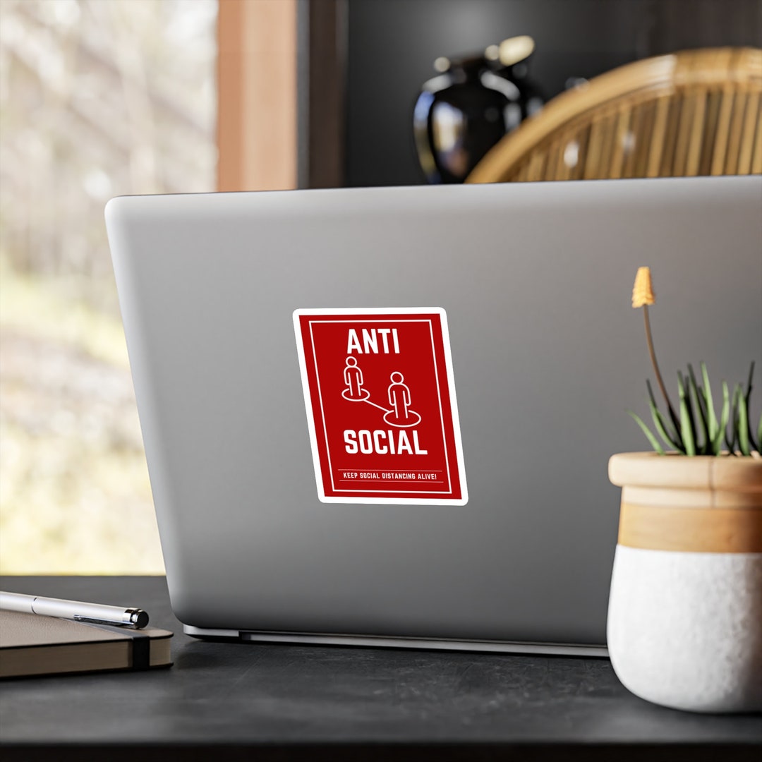 Antisocial Vinyl Decal - Etsy