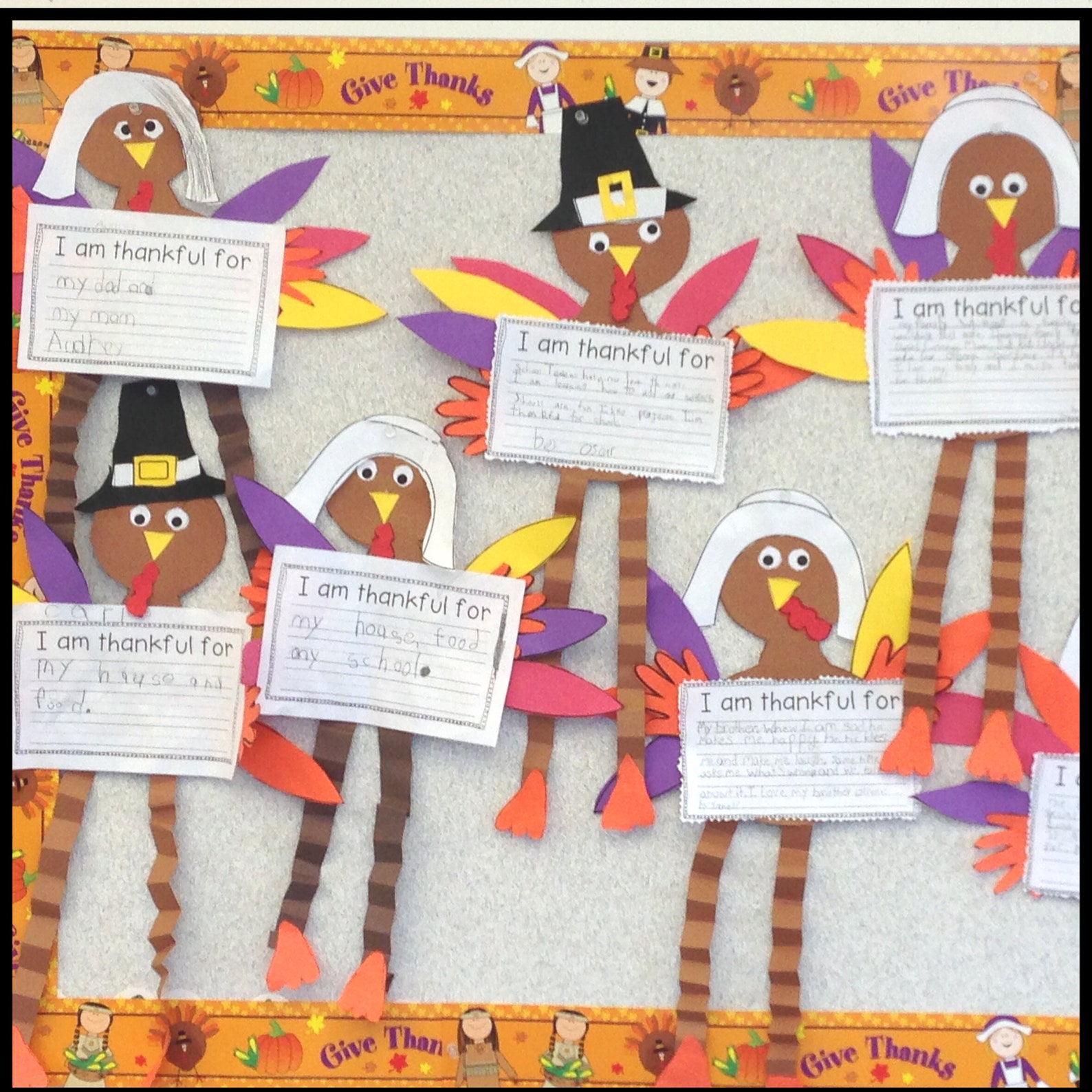 Thankful Turkey Writing Craft - Etsy