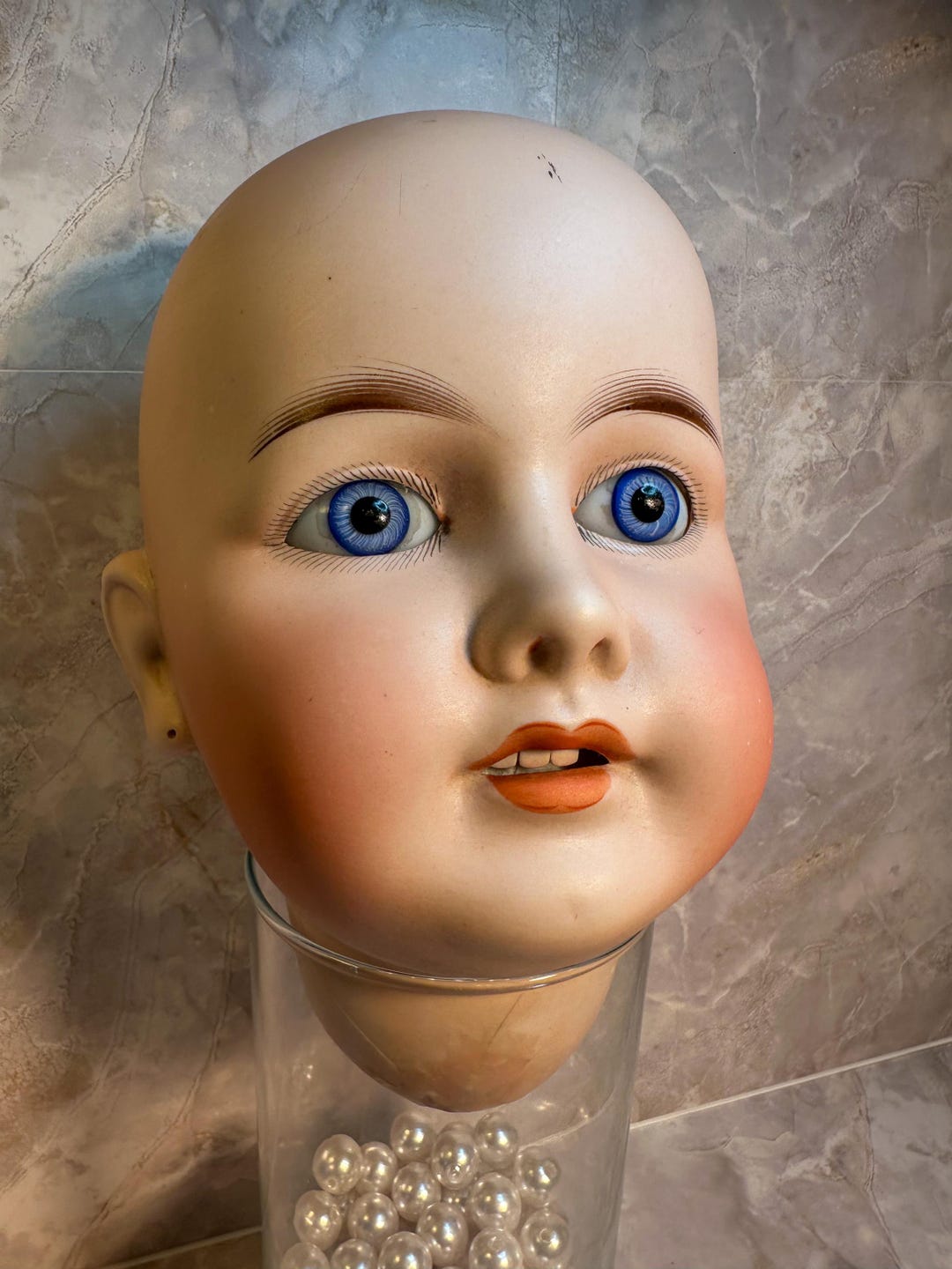 Antique French Mon Tresor Doll Head - Etsy