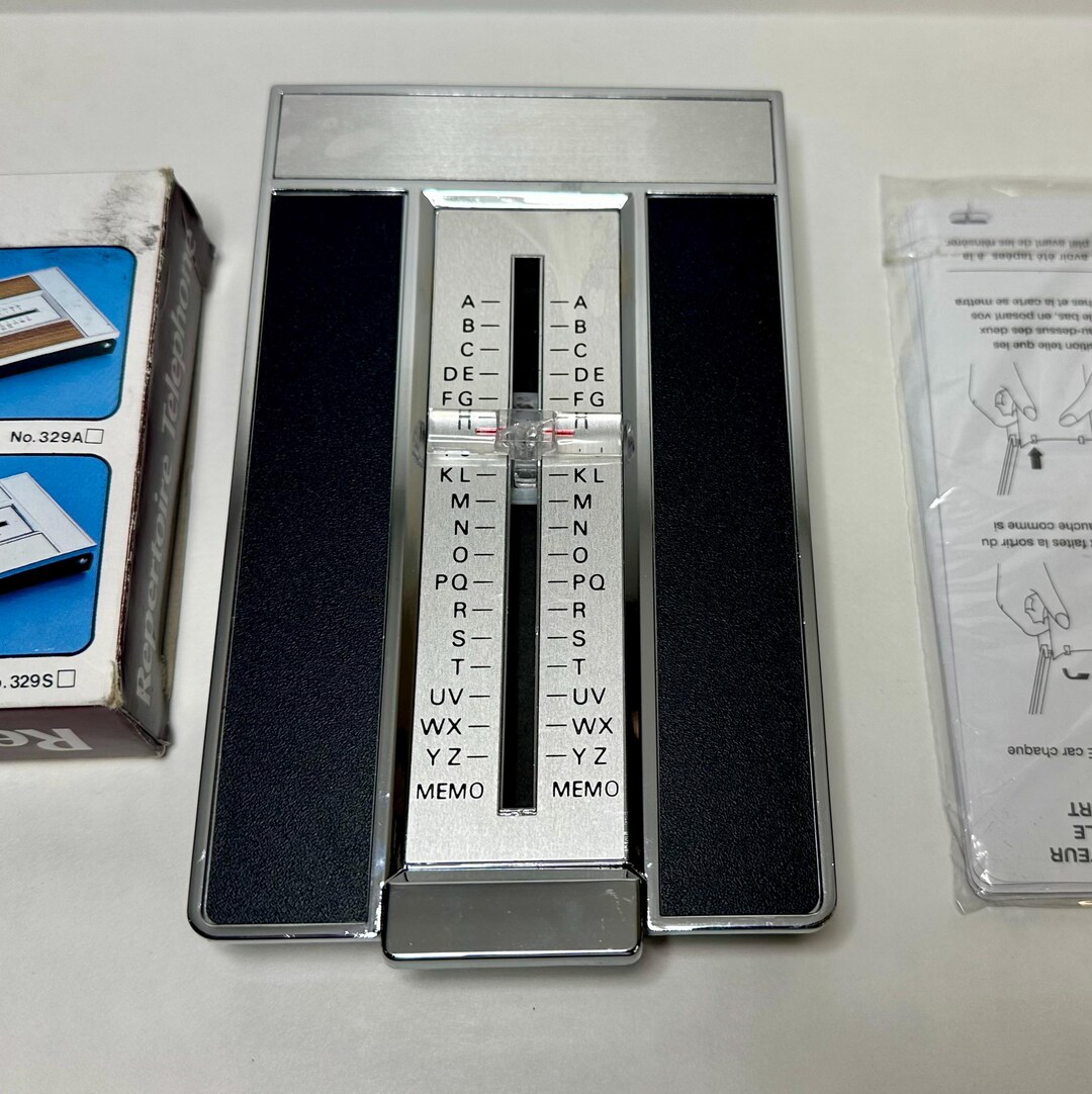 Vintage Telephone List Finder Desktop Old Fashioned Rolodex Phone ...