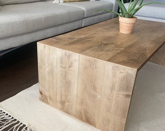 Solid Maple Coffee Table - Etsy