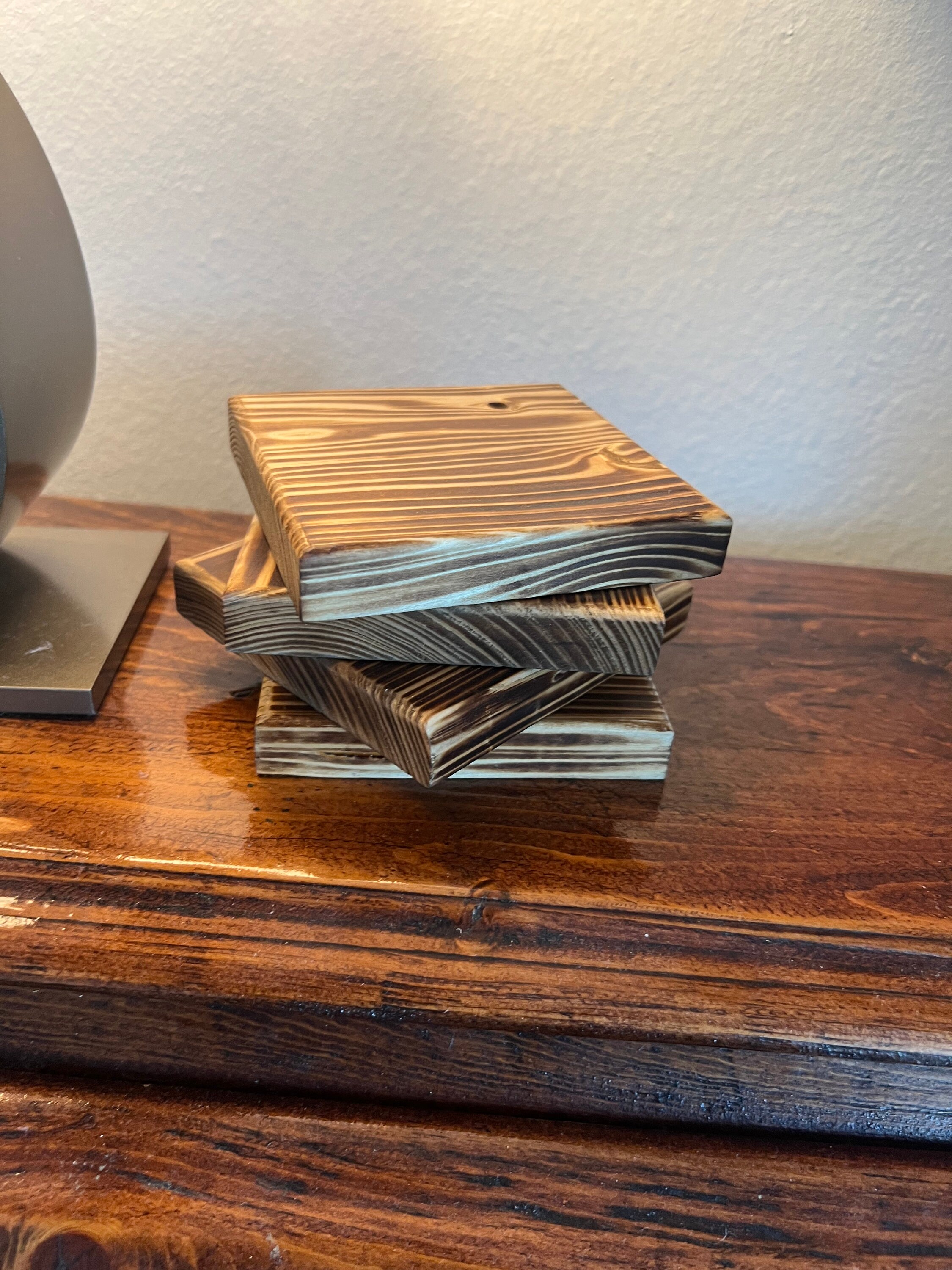 Solid Wood Rustic Coasters / Bar Coasters - Etsy