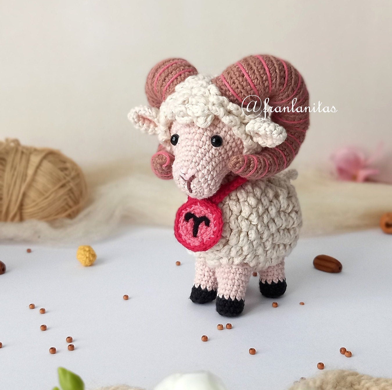 Aries Ram, Amigurumi Crochet Pattern (ESP/ENG), PDF File Format - Etsy