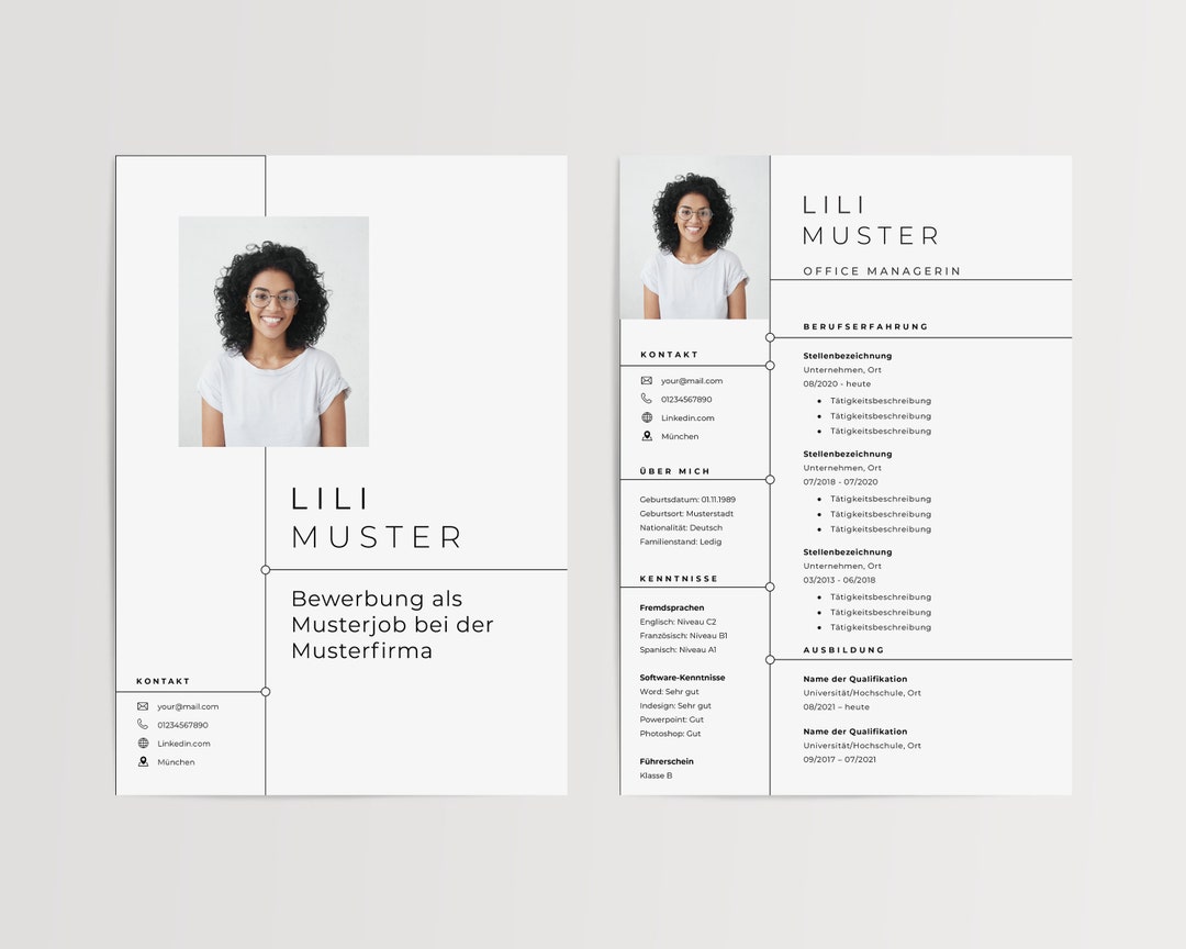 Application Templates, CV Template for Word, Modern CV, Cover Letter ...