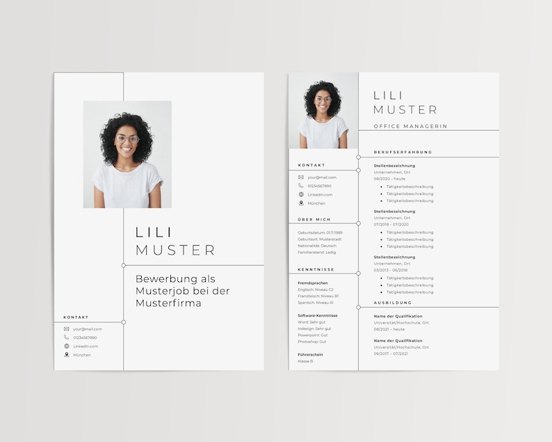 Application Templates, CV Template for Word, Modern CV, Cover Letter ...