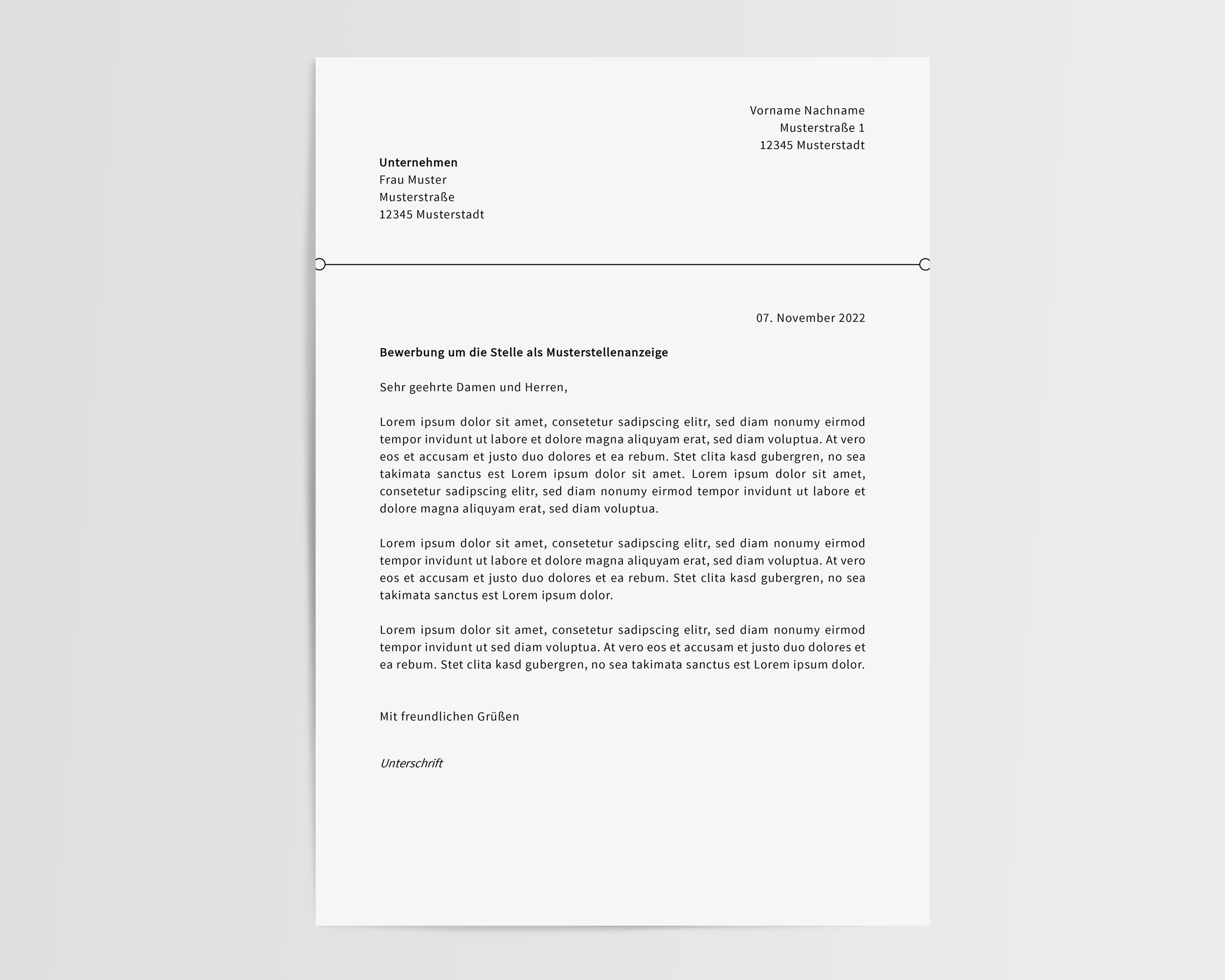 Application Templates, CV Template for Word, Modern CV, Cover Letter ...