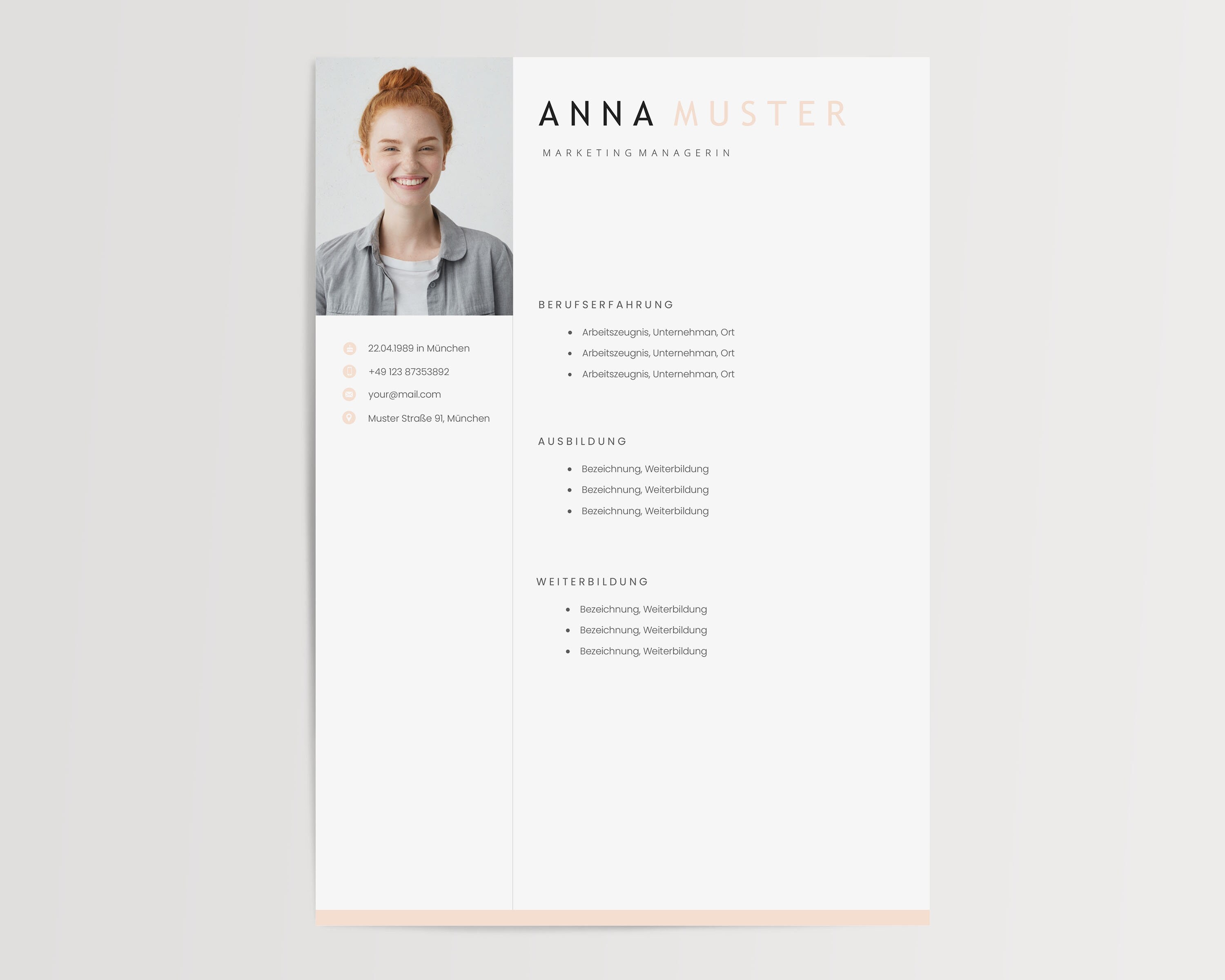 Application Templates CV Template for Word Modern CV Cover - Etsy