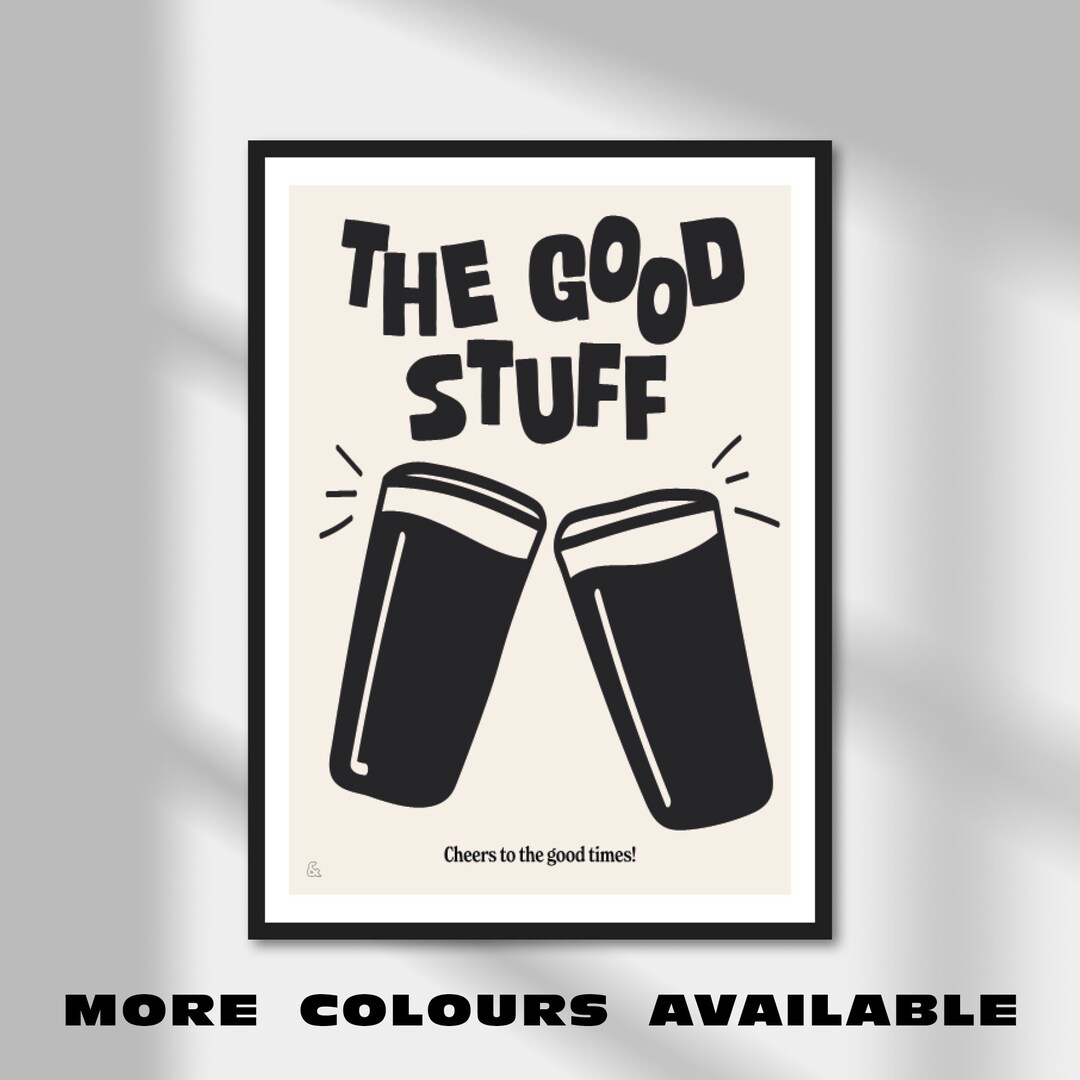 The Good Stuff | Illustrative Wall Art Art | A5 A4 A3 A2 A1 | Unframed ...