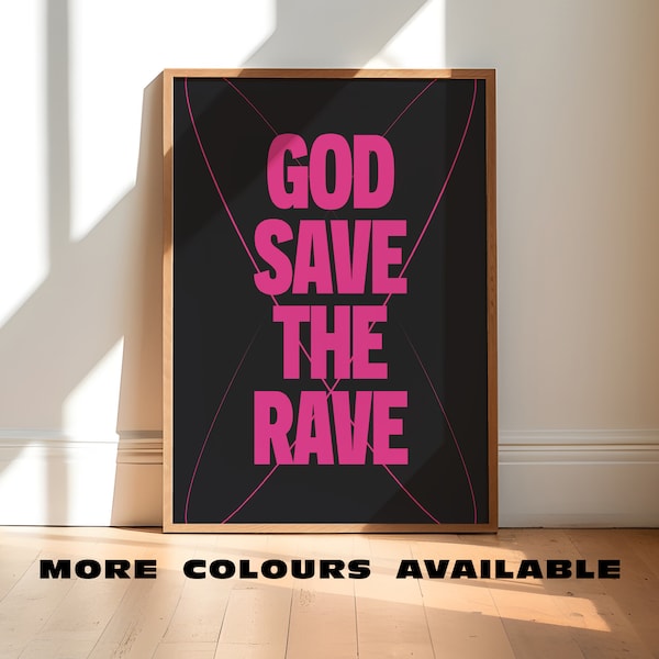 Rave Wall Art - Etsy UK