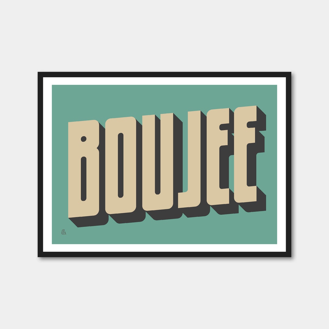 Boujee Typographic Art Print | Modern Quote Poster - Etsy