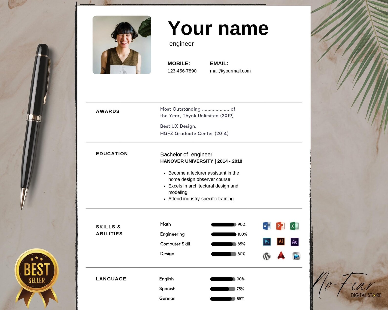 Bundle Set Cv Bundle Resume Bundle Resume Template Modern Resume ...