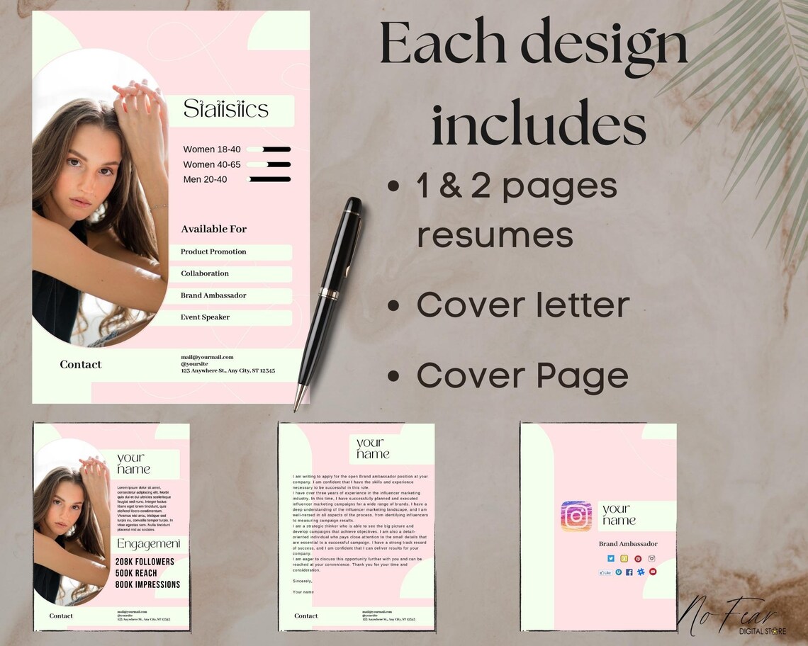 Bundle Set Cv Bundle Resume Bundle Resume Template Modern Resume ...