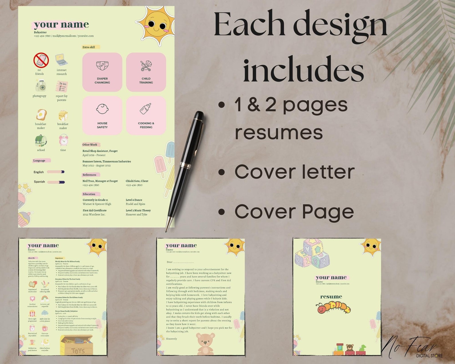 Bundle Set Cv Bundle Resume Bundle Resume Template Modern Resume ...