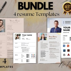 Bundle Set Cv Bundle Resume Bundle Resume Template Modern Resume ...