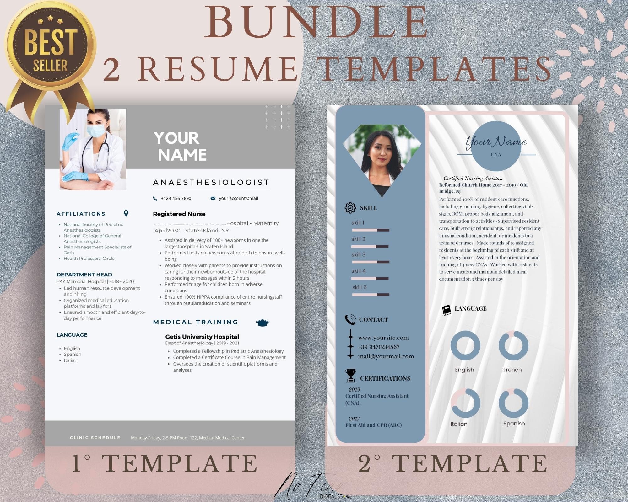Bundle Set Cv Bundle Resume Bundle Resume Template Modern Resume ...