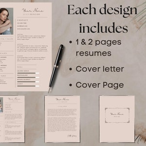 Bundle Set Cv Bundle Resume Bundle Resume Template Modern Resume ...