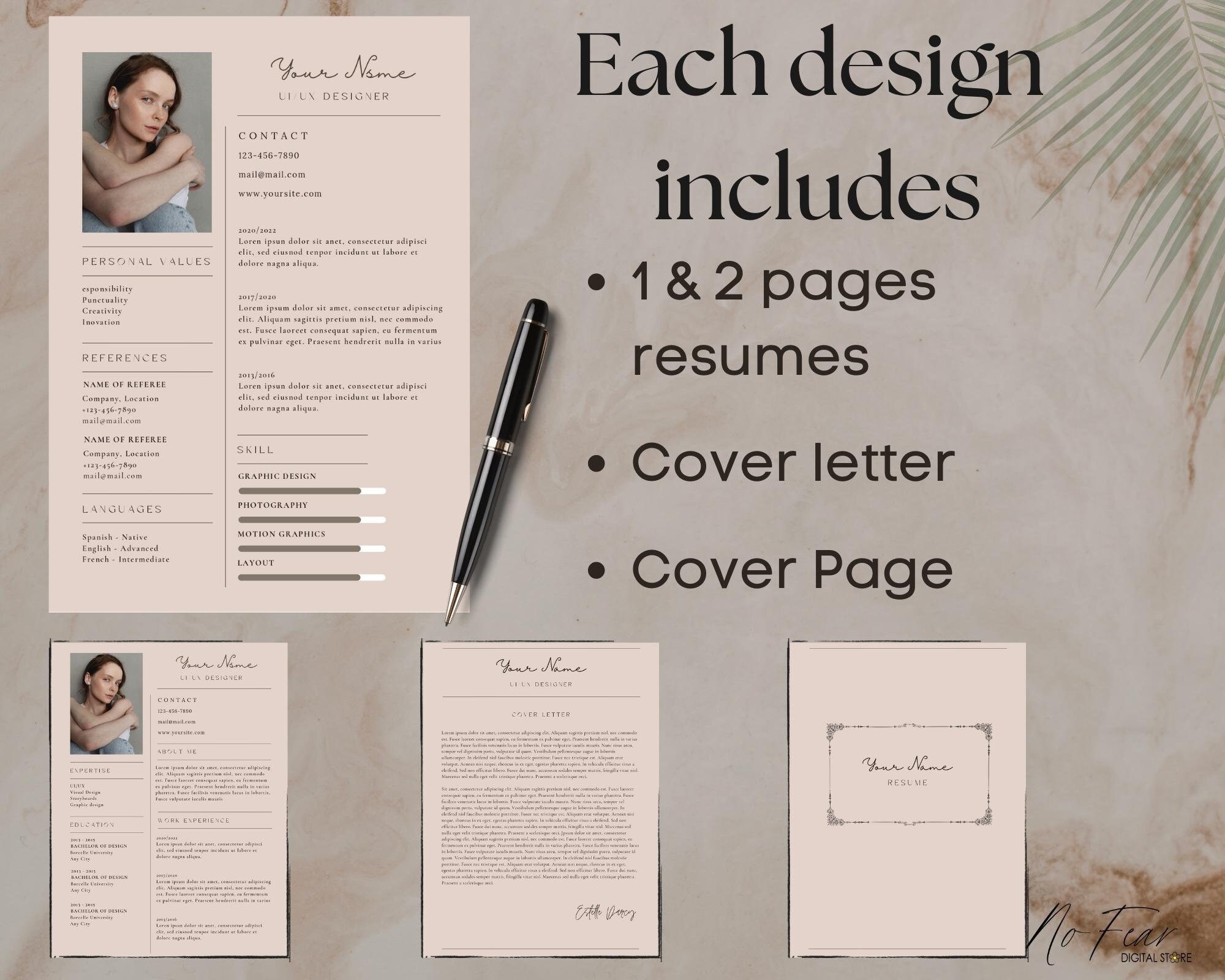 Bundle Set Cv Bundle Resume Bundle Resume Template Modern Resume ...
