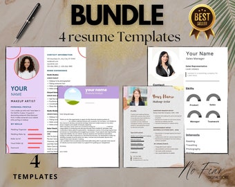 Bundle Set Cv Bundle Resume Bundle Resume Template Modern Resume ...