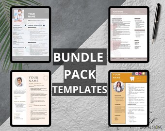 Bundle Set Cv Bundle Resume Bundle Resume Template Modern Resume ...