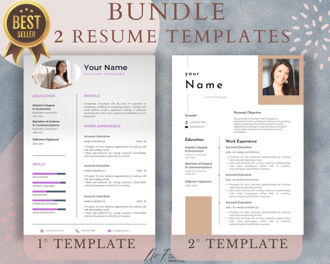Bundle Set Cv Bundle Resume Bundle Resume Template Modern Resume ...