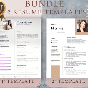 Bundle Set Cv Bundle Resume Bundle Resume Template Modern Resume ...