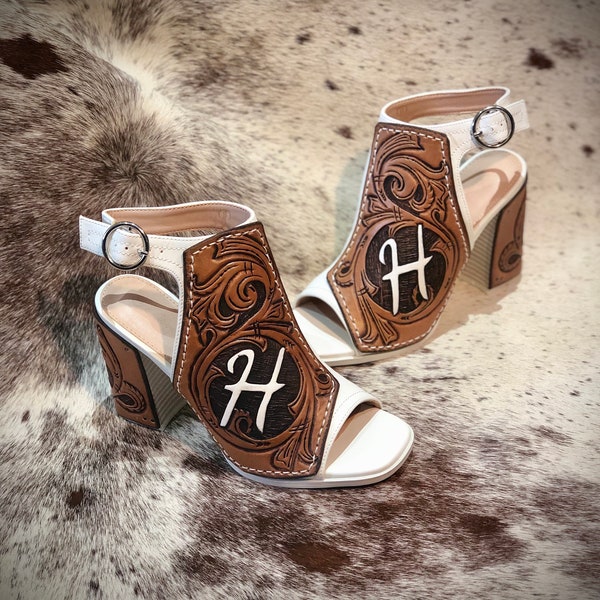 Tooled Leather Shoes - Etsy