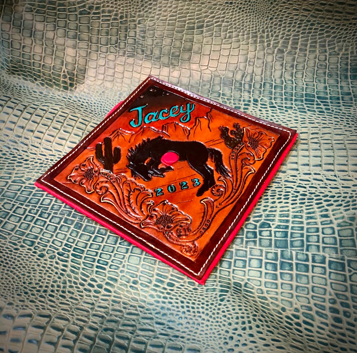 Custom Leather Grad Cap - Etsy