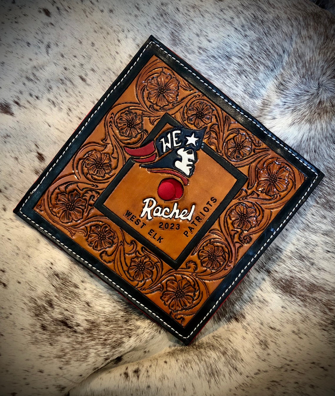 Custom Leather Grad Cap - Etsy