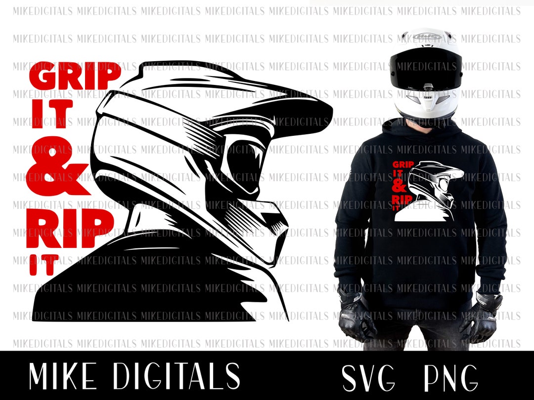 Grip It and Rip It Dirt Bike Quote SVG, Motocross Cut File, Dirtbike ...