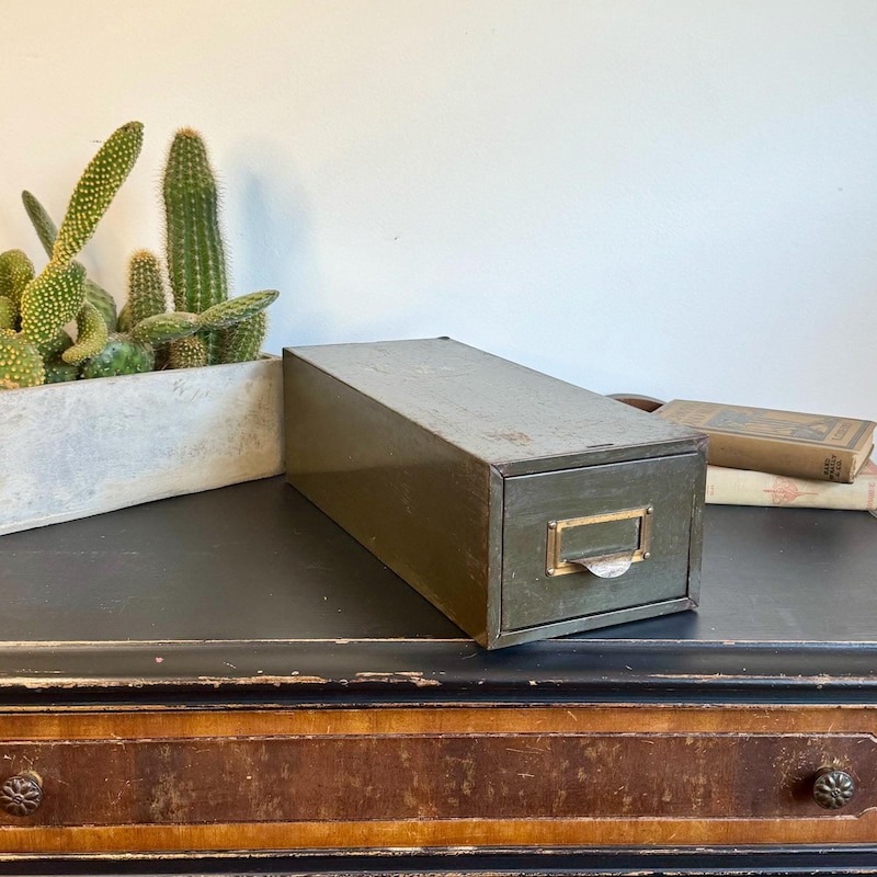 Library Card Catalog - Etsy