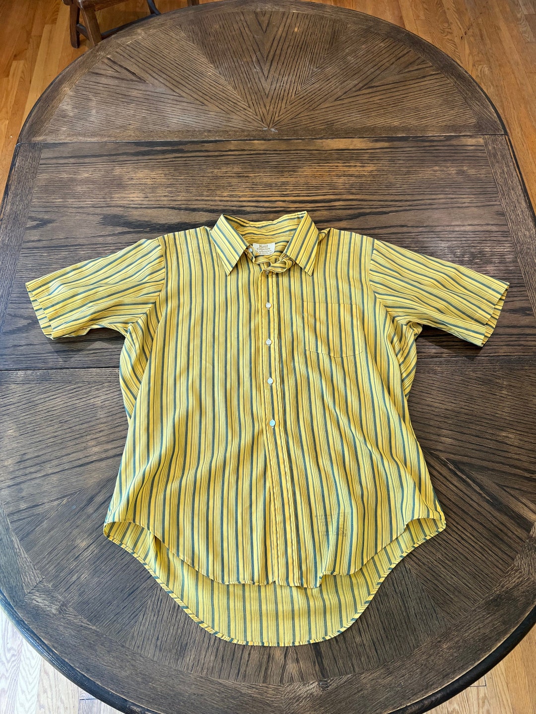 Vintage 1970's Arrow Kent Collection Short Sleeve Button Down Shirt ...
