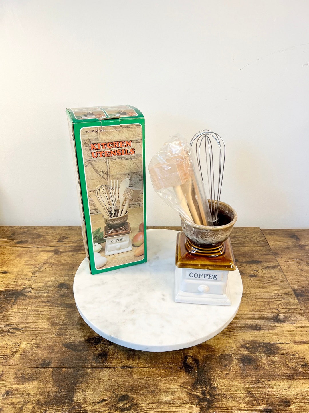 Vintage New Old Stock Kitchen Cooking Utensils W/ Holder; Gift for New ...