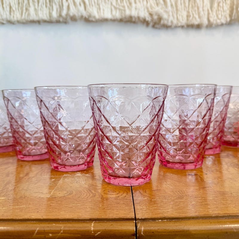Pink Glassware - Etsy