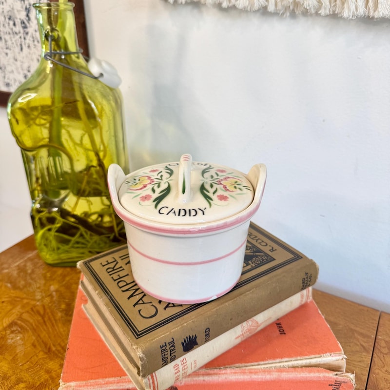 Dish With Lid in Caddy - Etsy