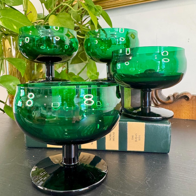 Mcm Coupe Glassware - Etsy