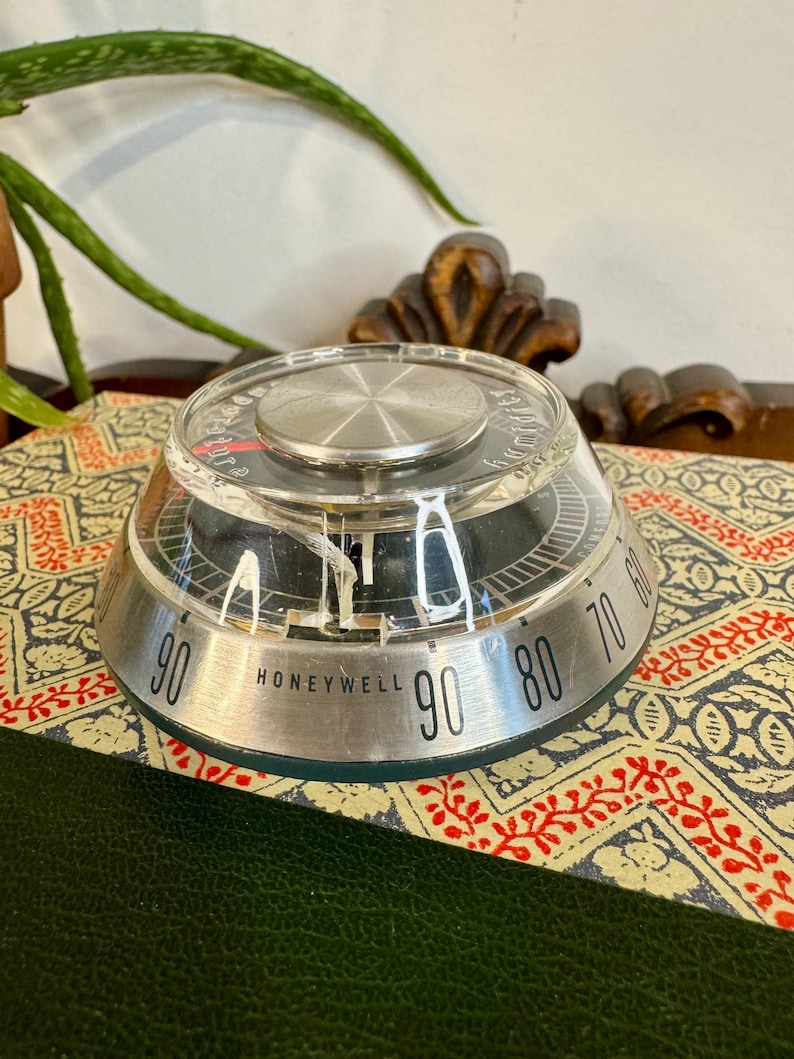 Vintage Honeywell Mid Century Modern "ufo" Weather Station Thermometer ...