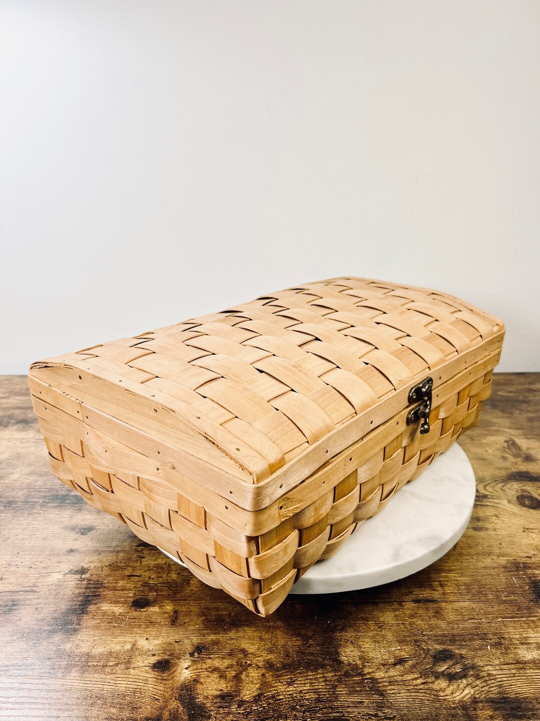 Vintage Wicker Basket Storage Chest Cute Vintage Basket Wicker Home ...