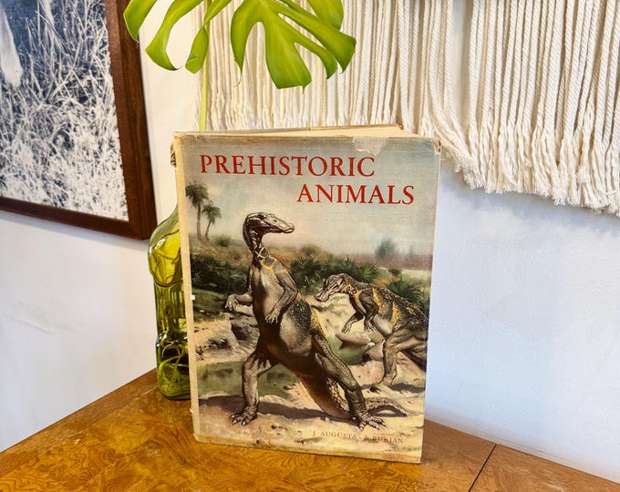 Vintage 1960's "prehistoric Animals" by Dr. Joseph Augusta Illustrated ...