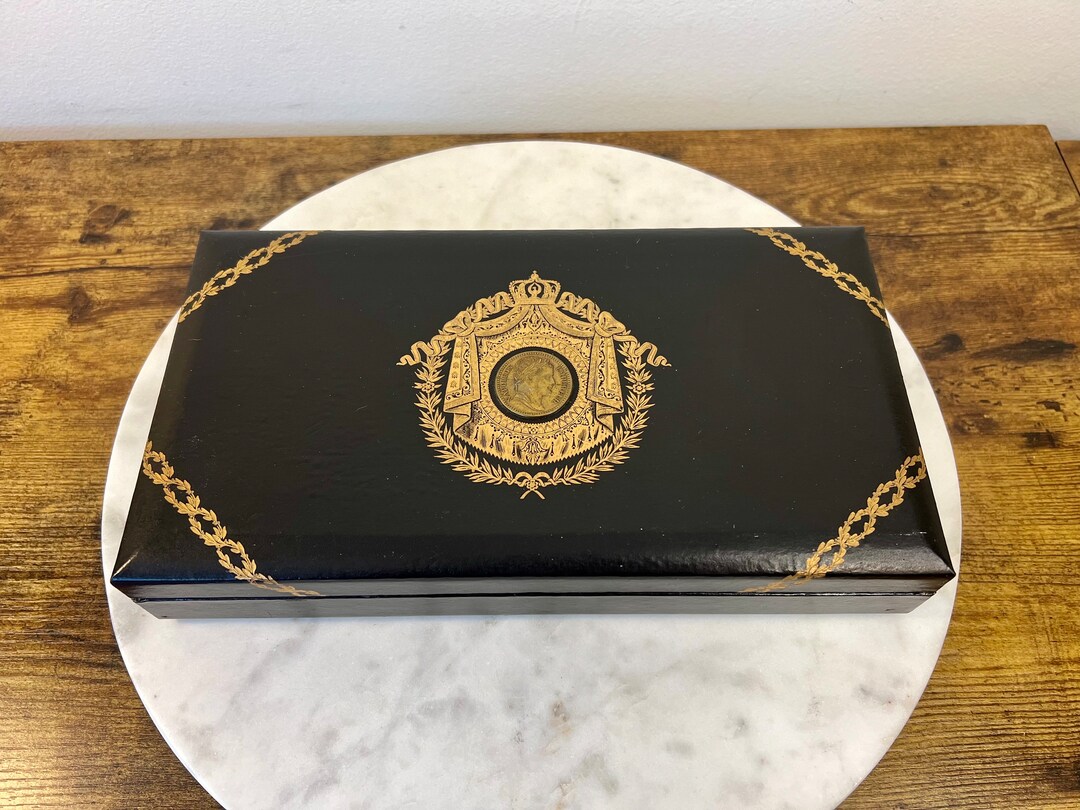 Vintage Swank Black and Gold Men's Jewelry Box; Retro Men's Apparel ...