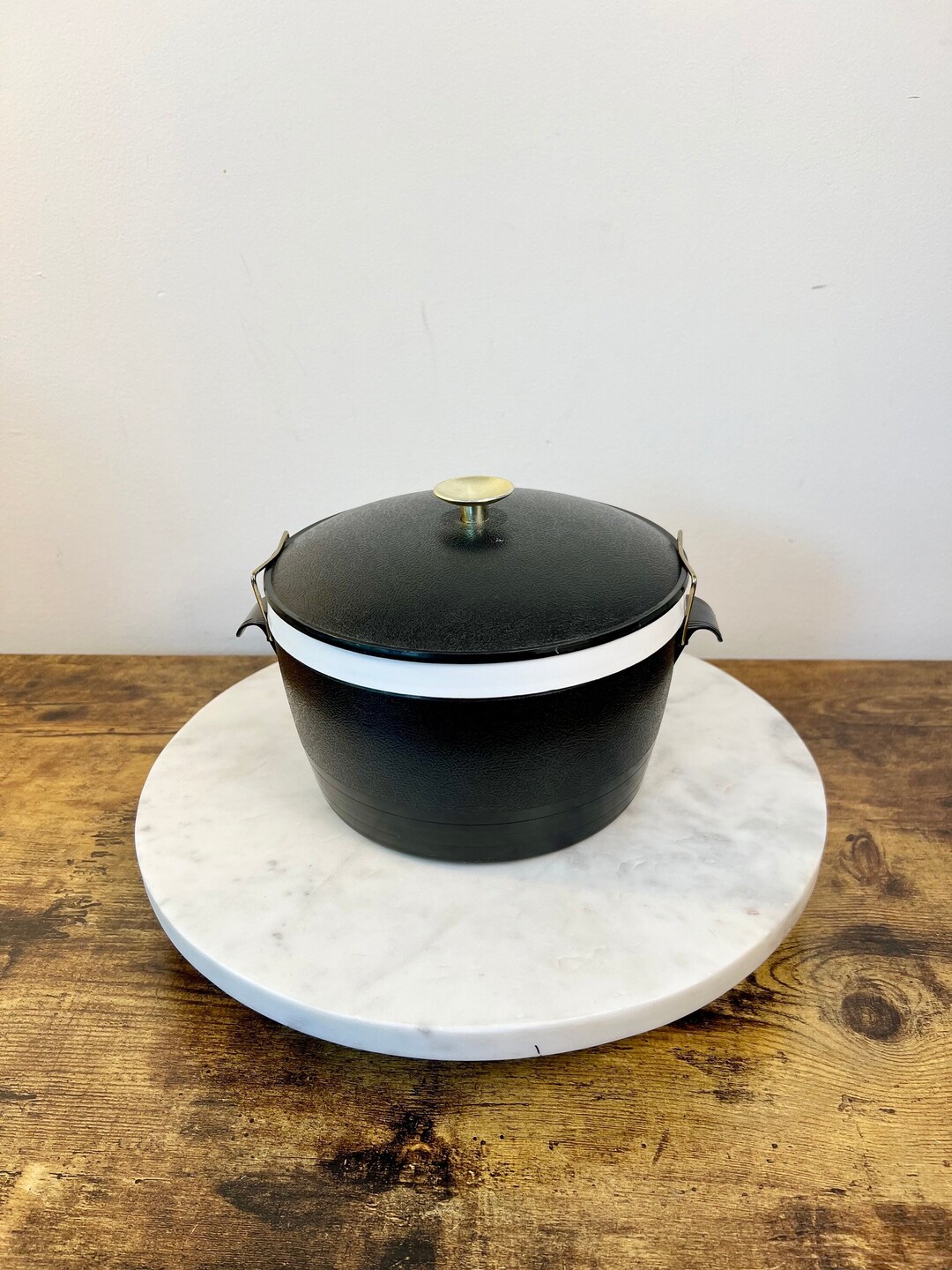 Vintage Sunfrost Thermo-o-ware Black and White Insulated Server With ...