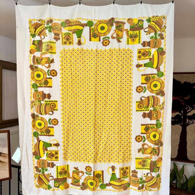 Vintage 1970's Tablecloth - Etsy