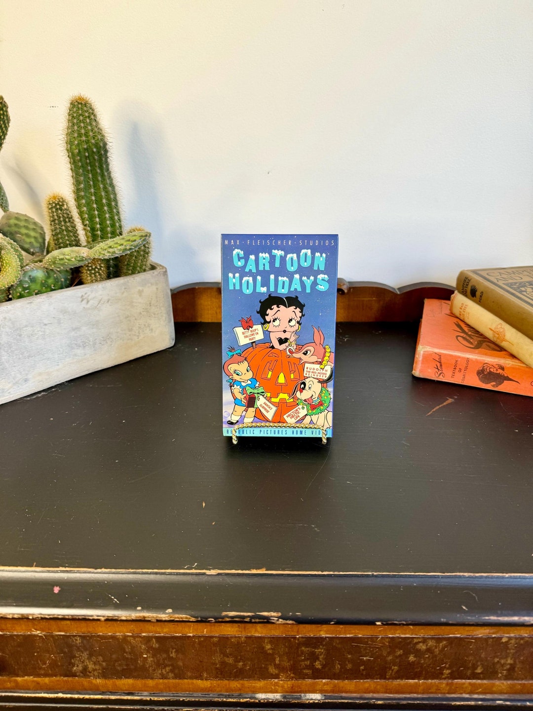 Vintage VHS Tape "cartoon Holidays"; Retro Video Cassette; Nostalgic ...