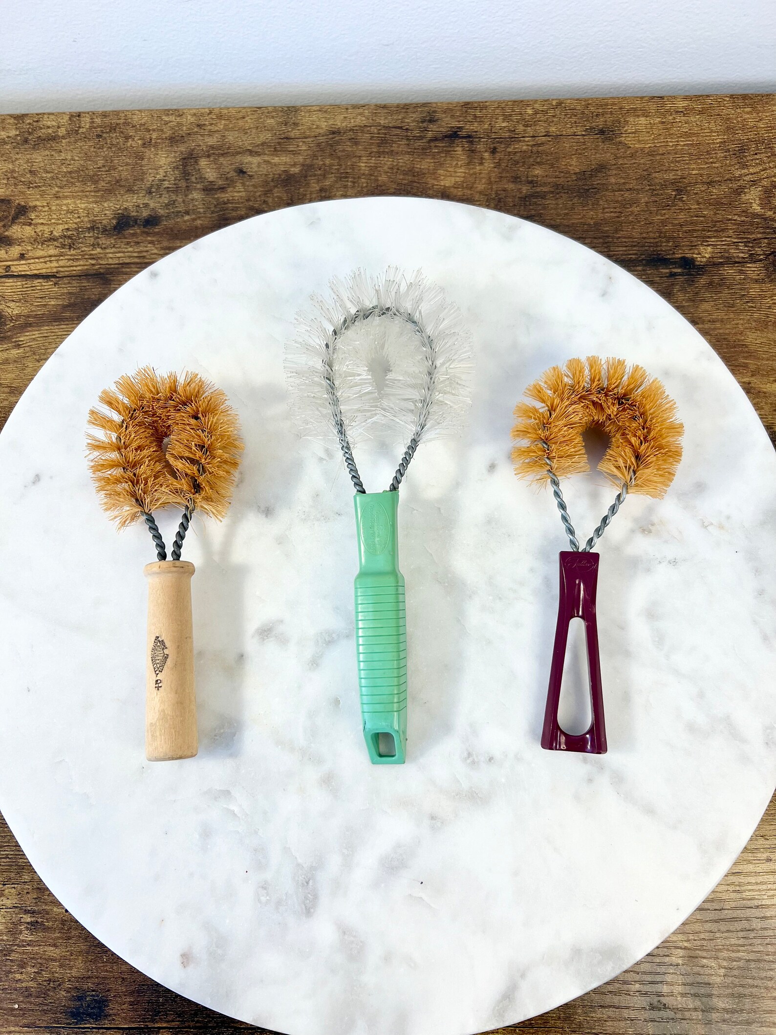 Vintage Lot of 3 Stiff Bristled Vegetable Brushes Fuller Veggie Brush ...
