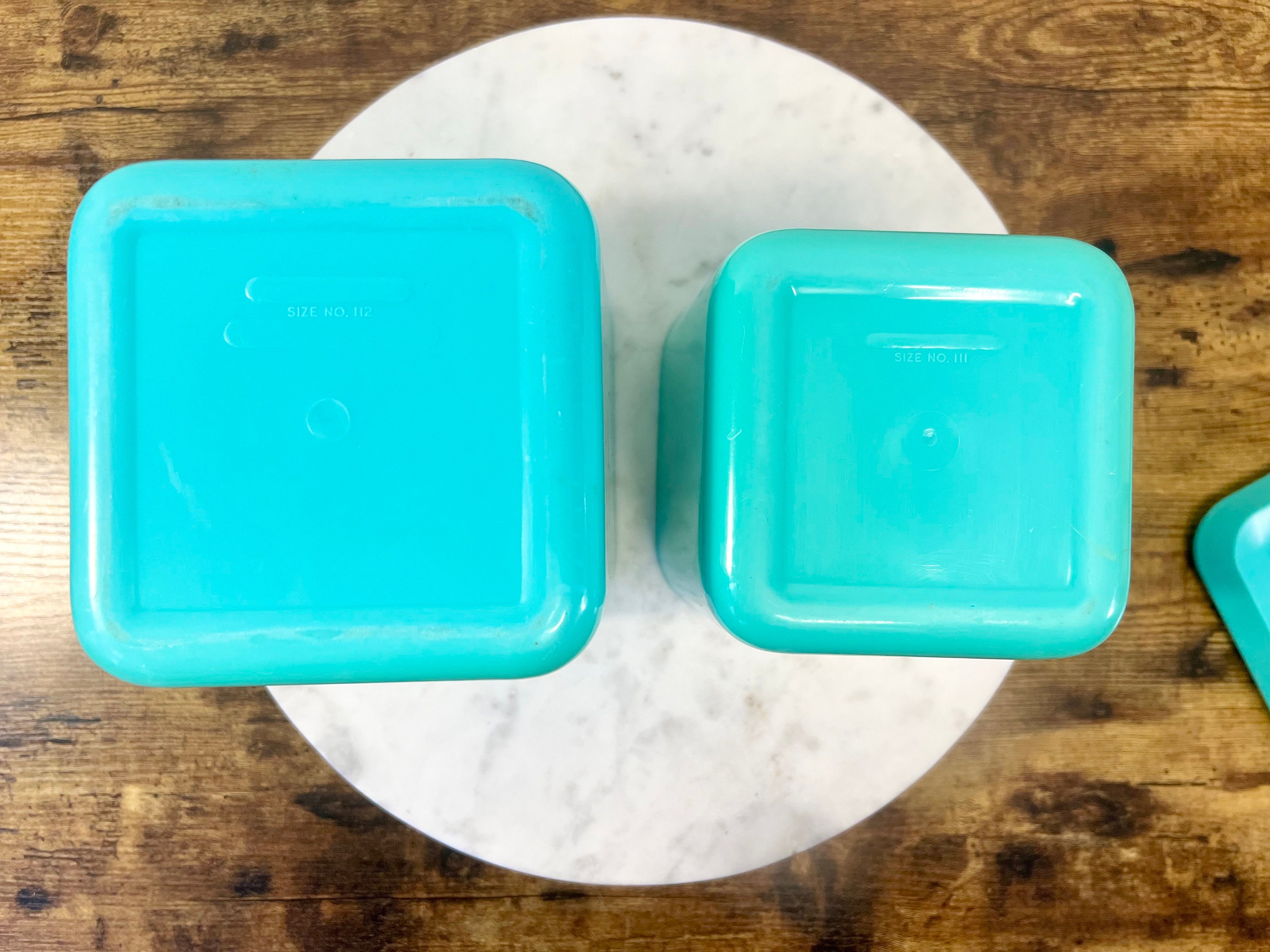 Vintage Lustro-ware Plastic Teal Canisters With Lid Set of 2 Sugar and ...
