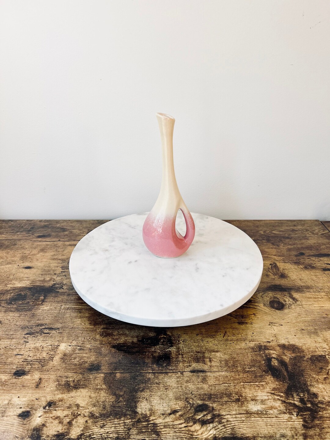 Vintage Dryden Pottery Pink Ombre Bud Vase Cottagecore Living - Etsy