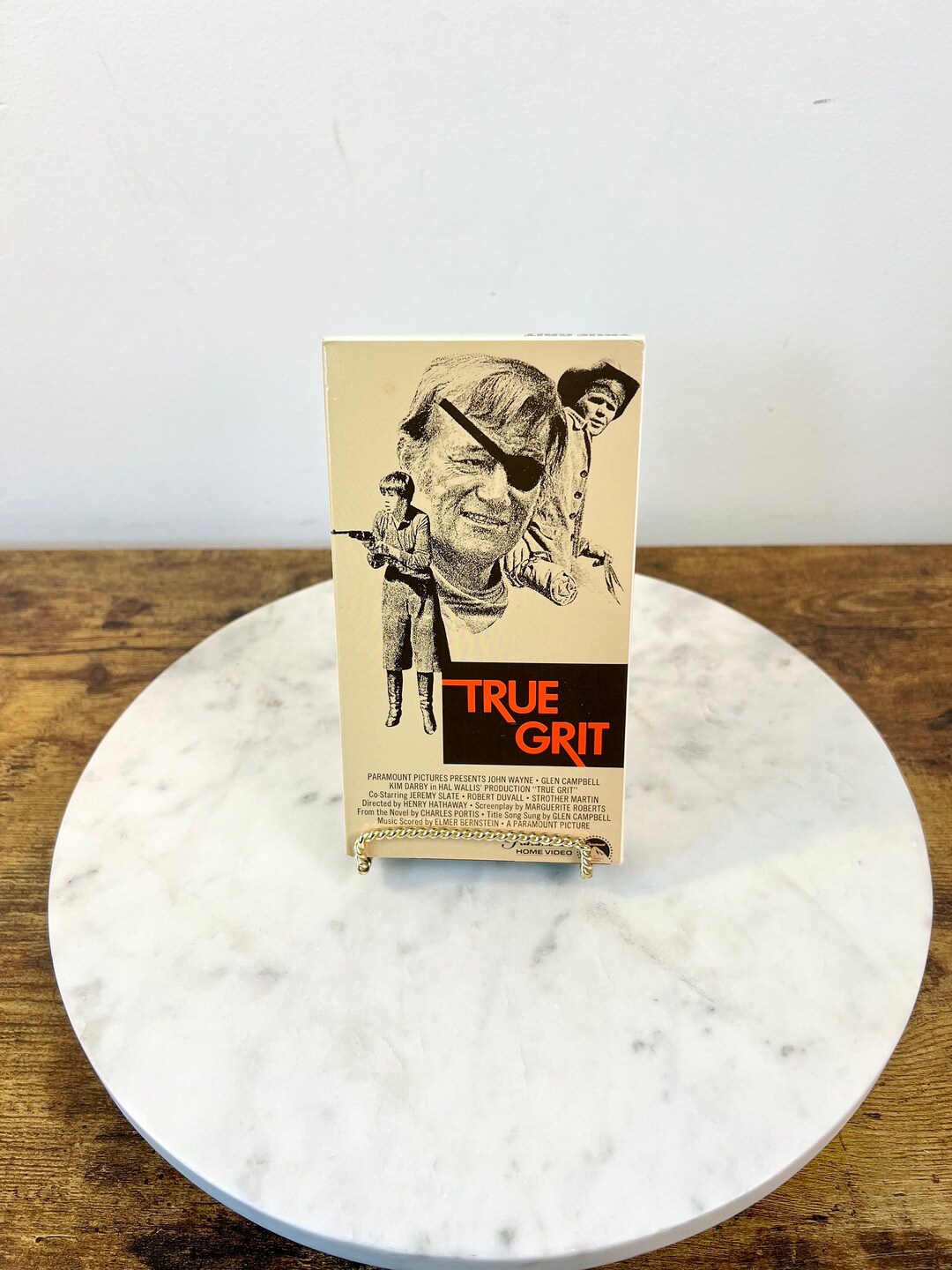 Vintage 1969 VHS Tape "true Grit" Starring John Wayne; Retro Western ...