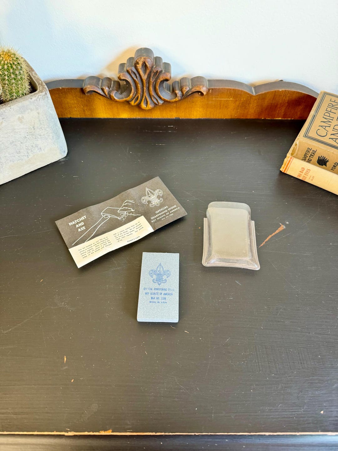 Vintage 1960's Boy Scouts of America Official Sharpening Stone; Unused ...